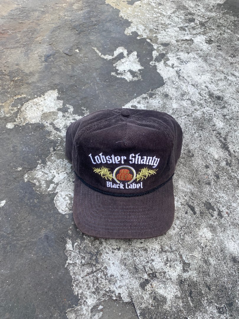 Lobster Shanty Black Label Corduroy Cap, Men's Fashion, Watches ...