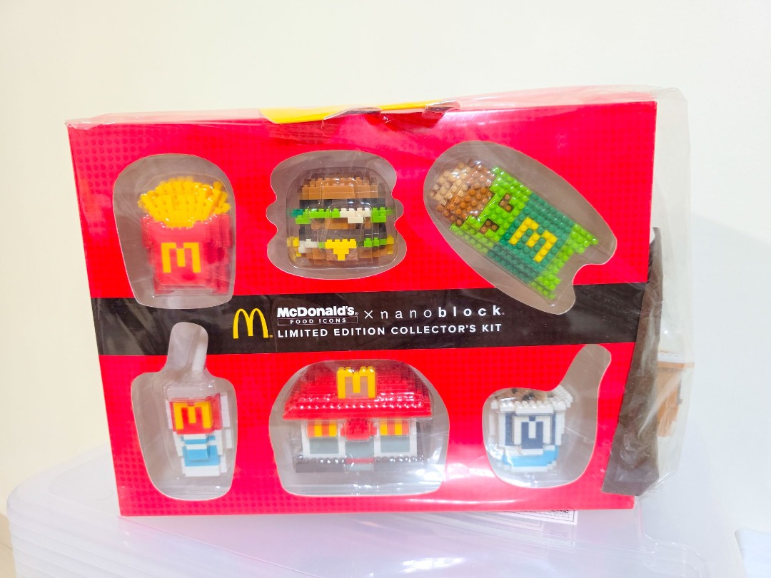 McDonald's x nanoblock Food Icons Limited Collector's Kit (Set of 6+1) [+1 Limited McCafe ...