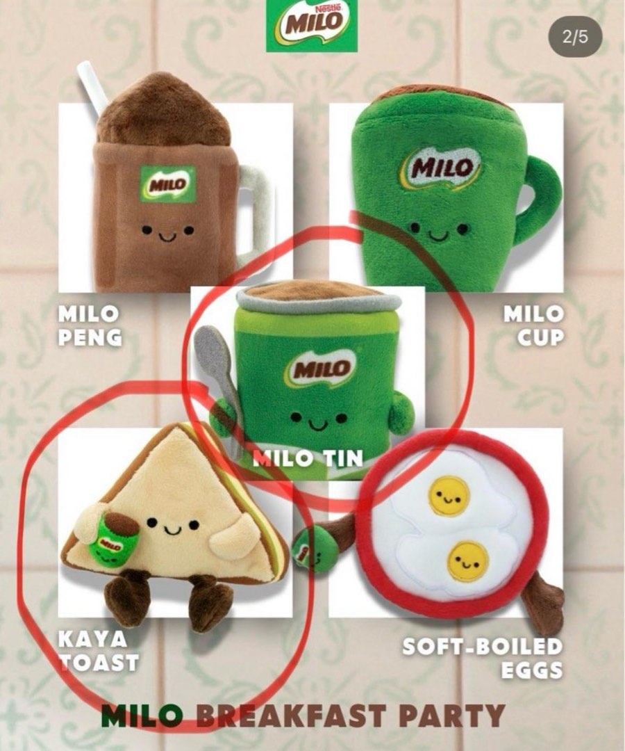 Milo Kaya Toast Breakfast Party Collection, Hobbies & Toys, Toys ...