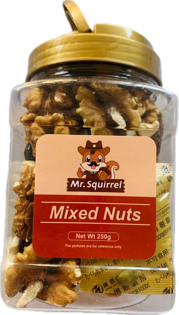 Mr. Squirrel Mixed Nuts Net Wt 250g, Food & Drinks, Other Food & Drinks on Carousell