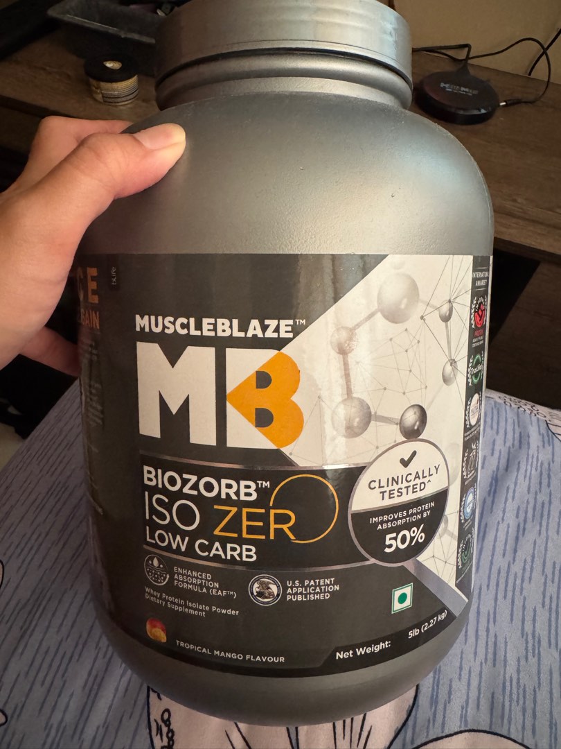 MuscleBlaze Biozorb Iso-Zero Low Carb, Health & Nutrition, Health ...