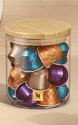 Nespresso Glass Medium Display Container, Furniture & Home Living, Home ...