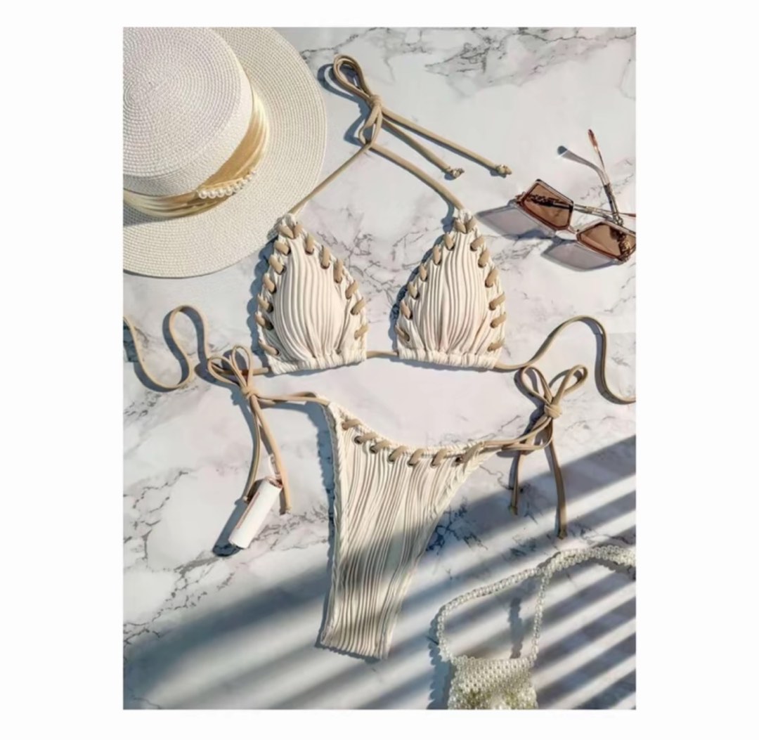 Neutral bikini, Women's Fashion, Swimwear, Bikinis & Swimsuits on Carousell