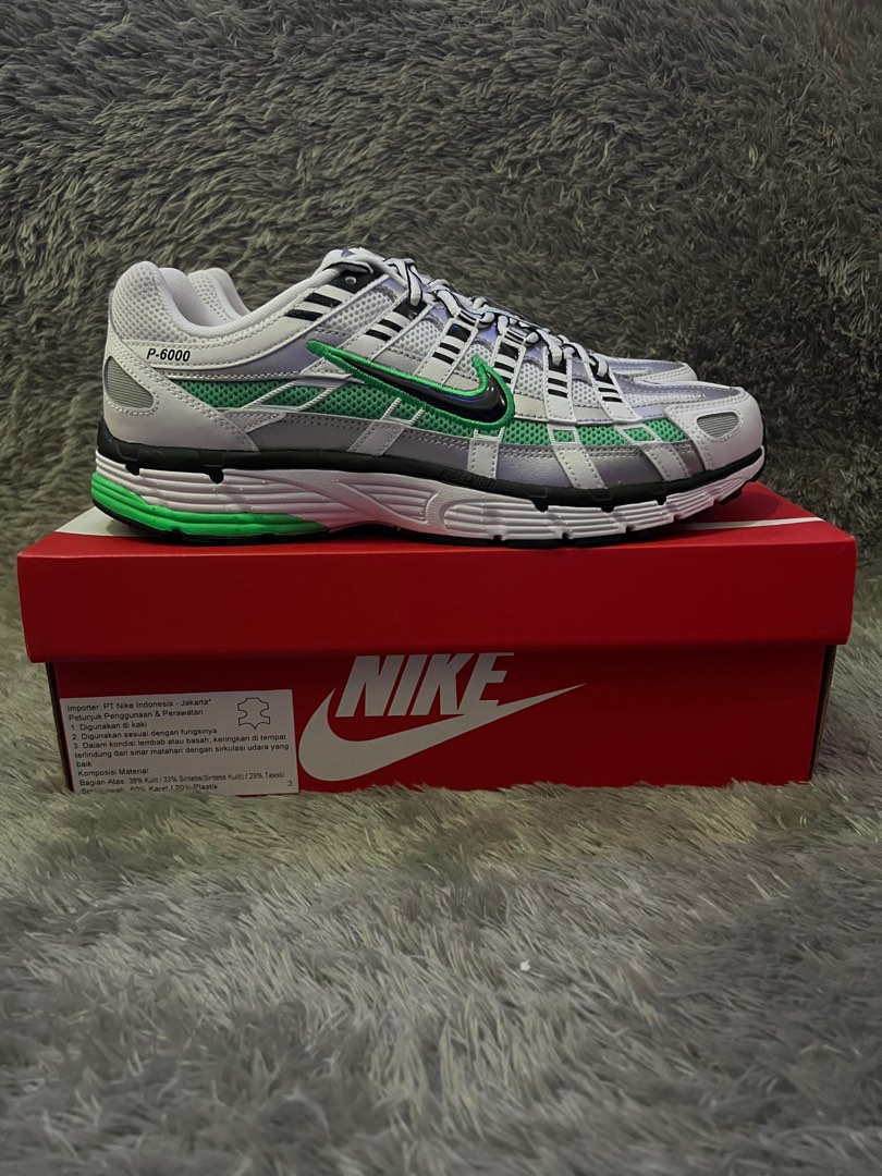 Nike p6000 spring green, Fesyen Pria, Sepatu , Sneakers di Carousell