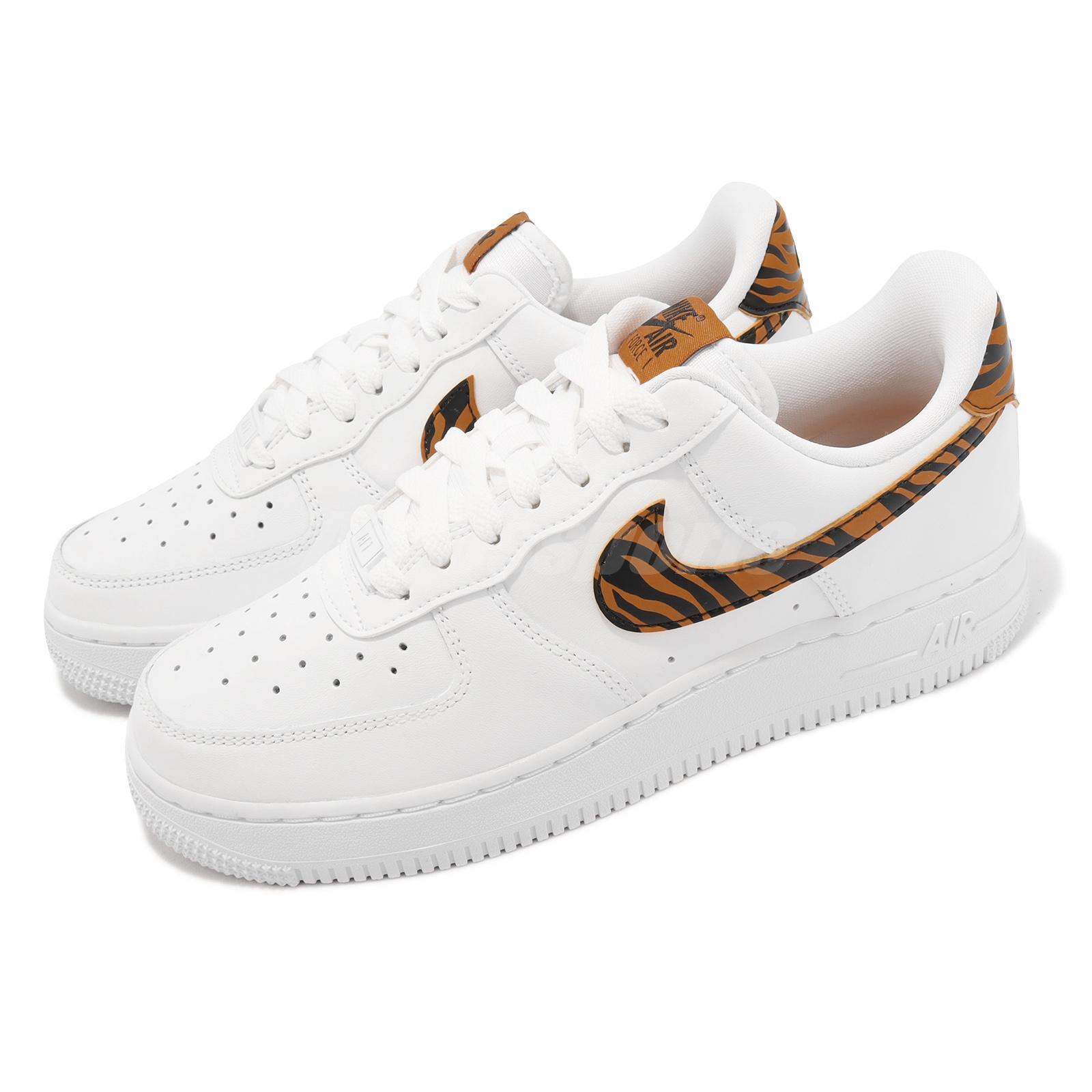 Nike Wmns Air Force 1 07 White Tiger Stripe Women AF1 Casual Shoes ...