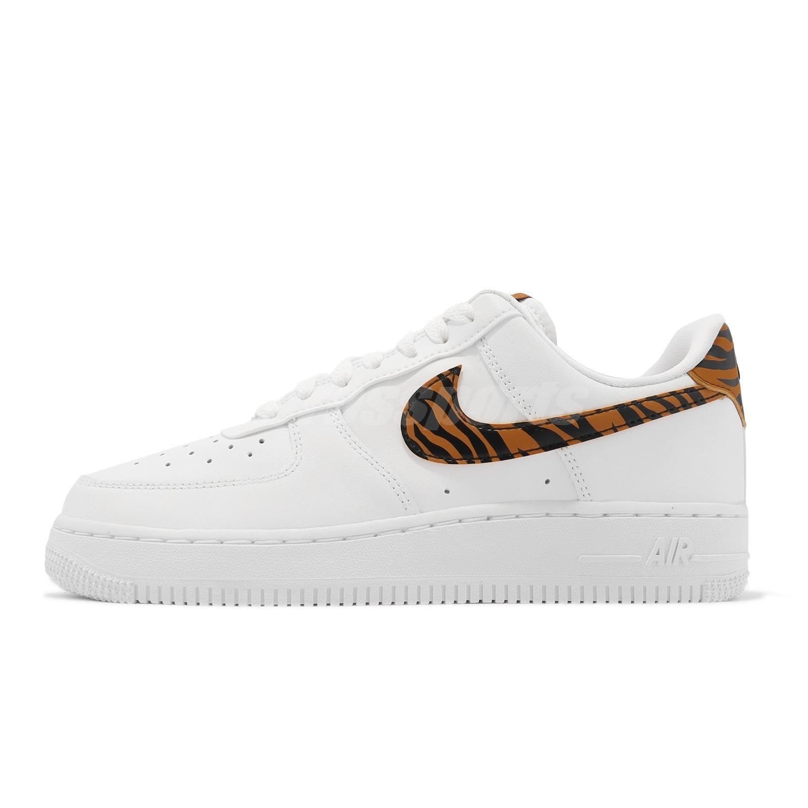 Nike Wmns Air Force 1 07 White Tiger Stripe Women AF1 Casual Shoes ...