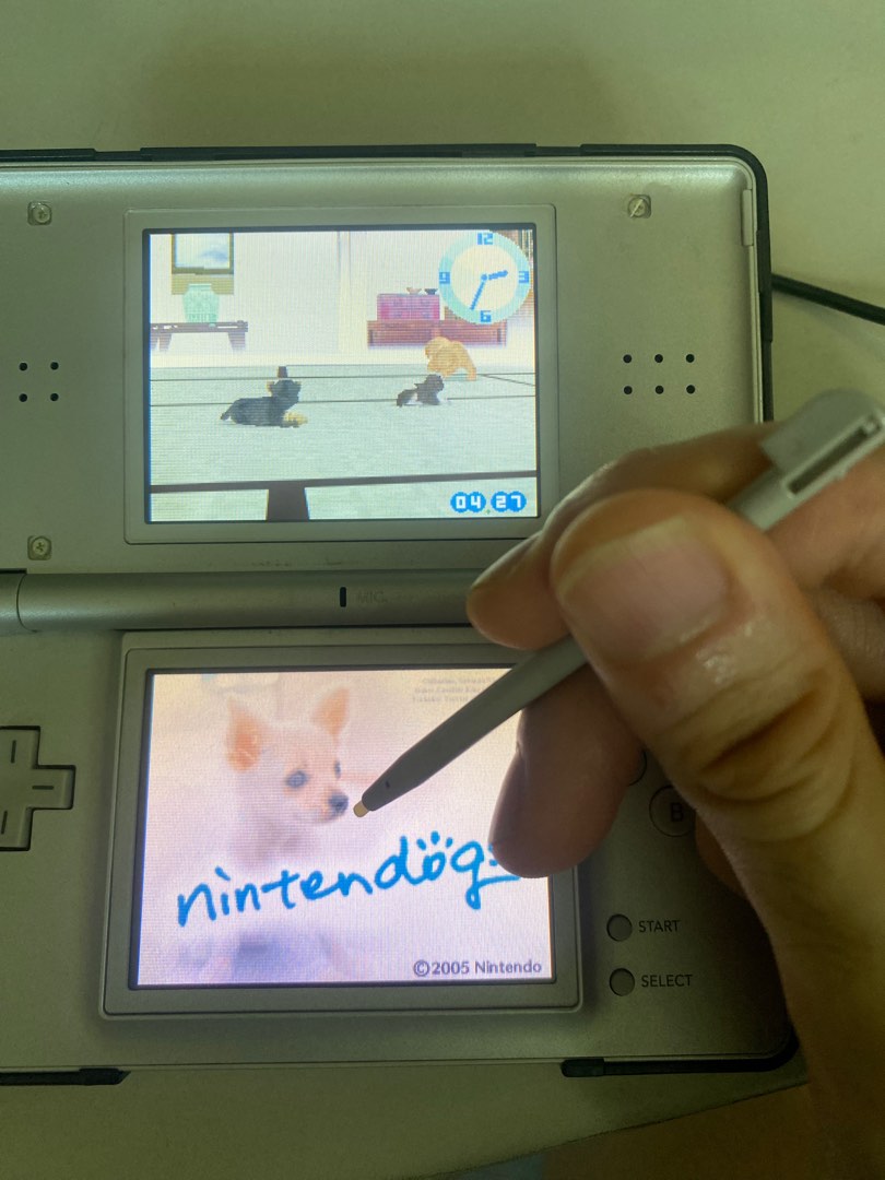 Nintendo DS Lite + Nintendogs Bundle, Video Gaming, Video Game Consoles ...