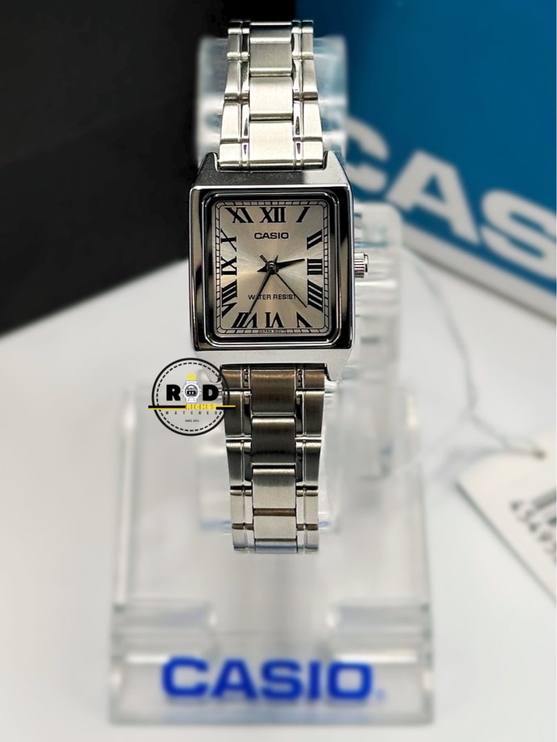 Original Casio Tank Roman Dial Ladies Watch LTP-V007D-7B, Women's ...