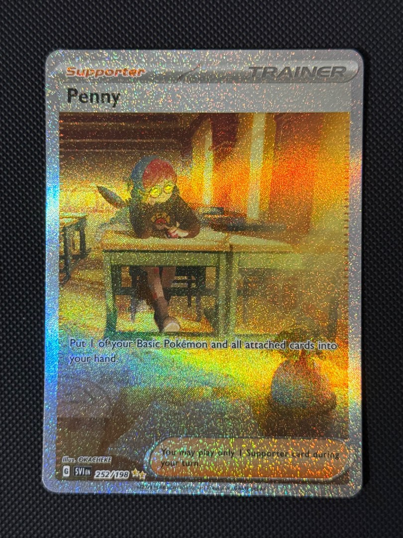Penny SIR - Pokemon TCG Scarlet & Violet Base Set, Hobbies & Toys, Toys ...