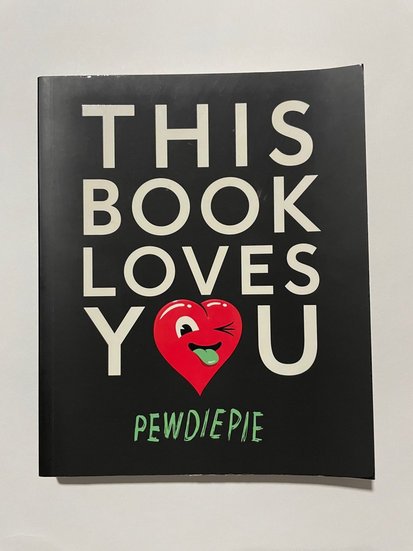 Pewdiepie Original Book This Book Loves You 2015 1st Famous Youtuber At ...