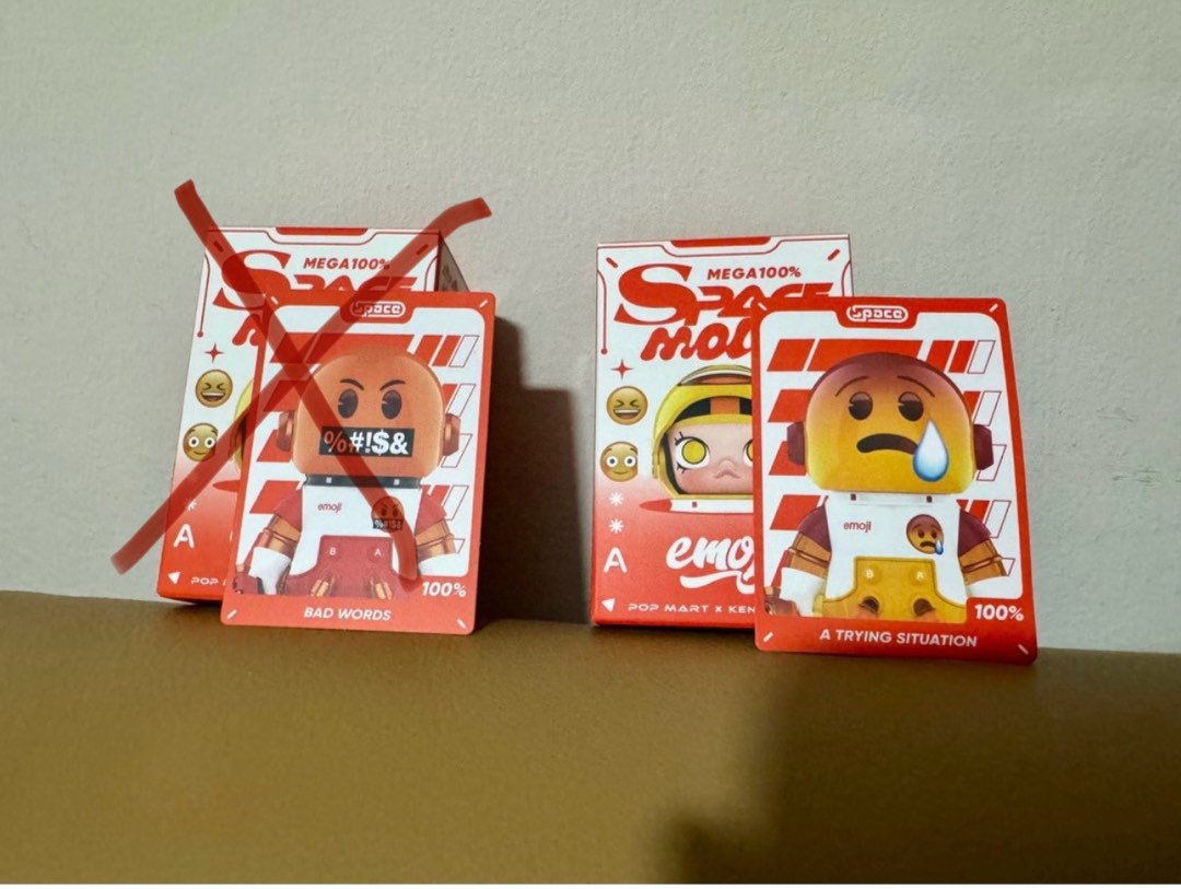Popmart Space Molly Emoji 100%, Hobbies & Toys, Toys & Games on Carousell