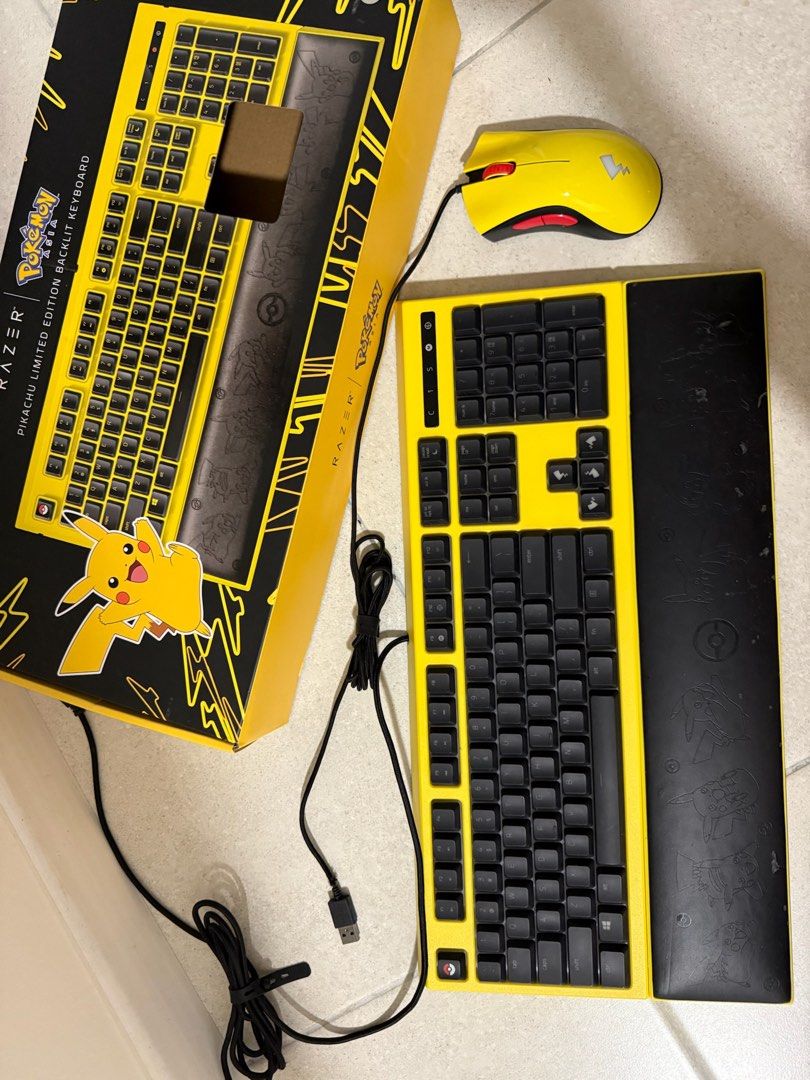 Razer Pikachu Keyboard, Computers & Tech, Parts & Accessories, Computer ...