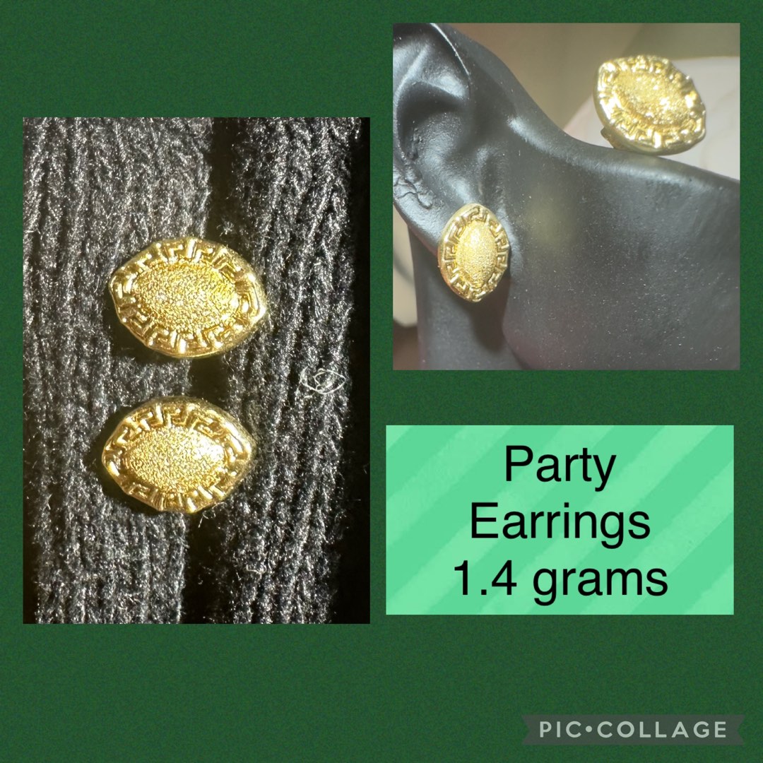 Saudi gold earrings, Women's Fashion, Jewelry & Organizers, Earrings on ...