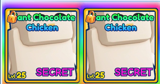 Shiny Giant chocolate chicken (gcc) Bubble gum simulator infinity (Bgsi ...
