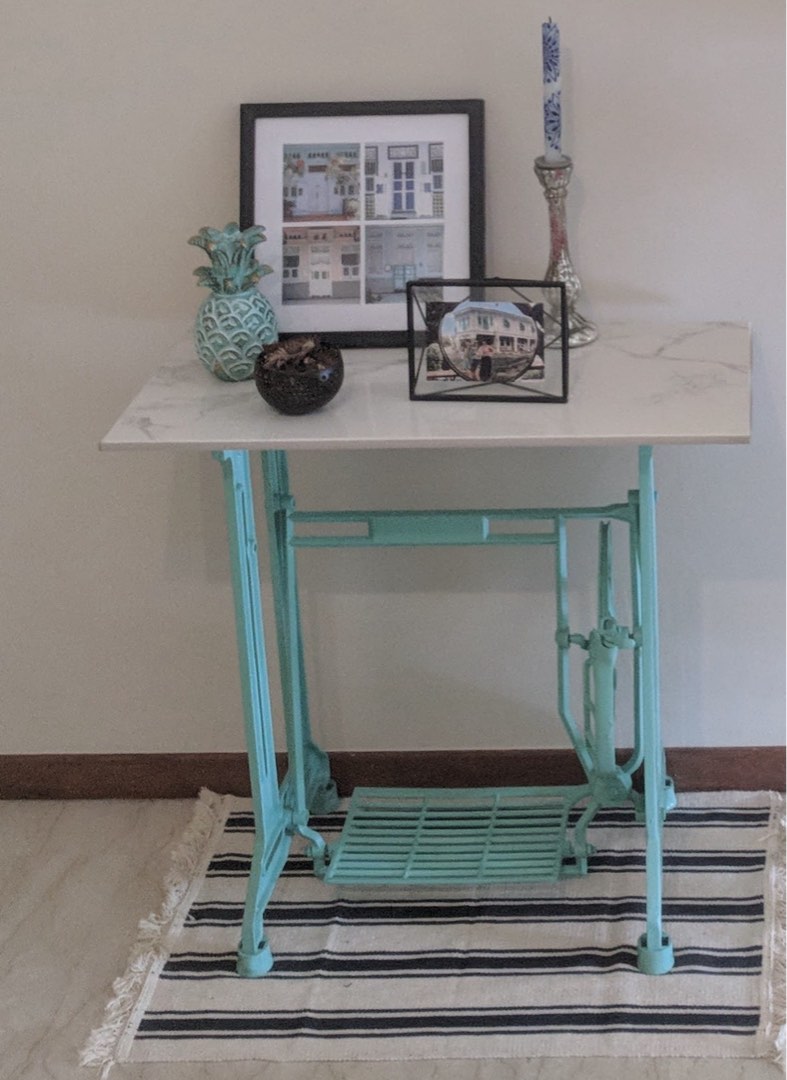 Side Table Sewing Machine Console, Furniture & Home Living, Furniture ...