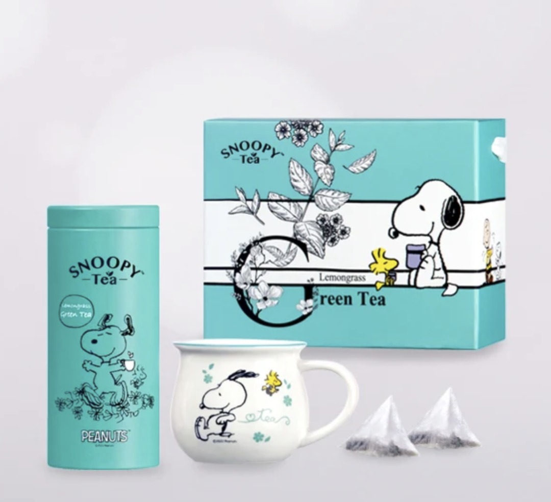 Snoopy Tea Set Lemongrass Green Tea, Furniture & Home Living ...