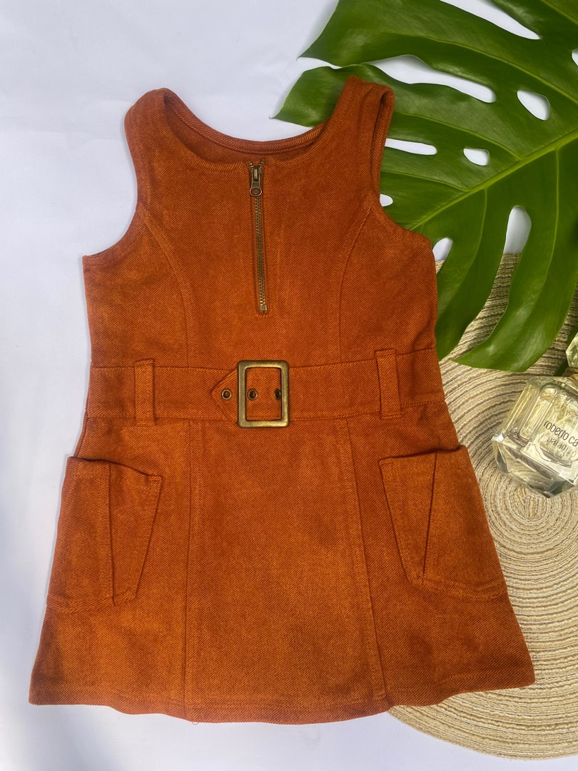 Soft Denim brown dress for kids (Oskosh kids), Babies & Kids, Babies ...