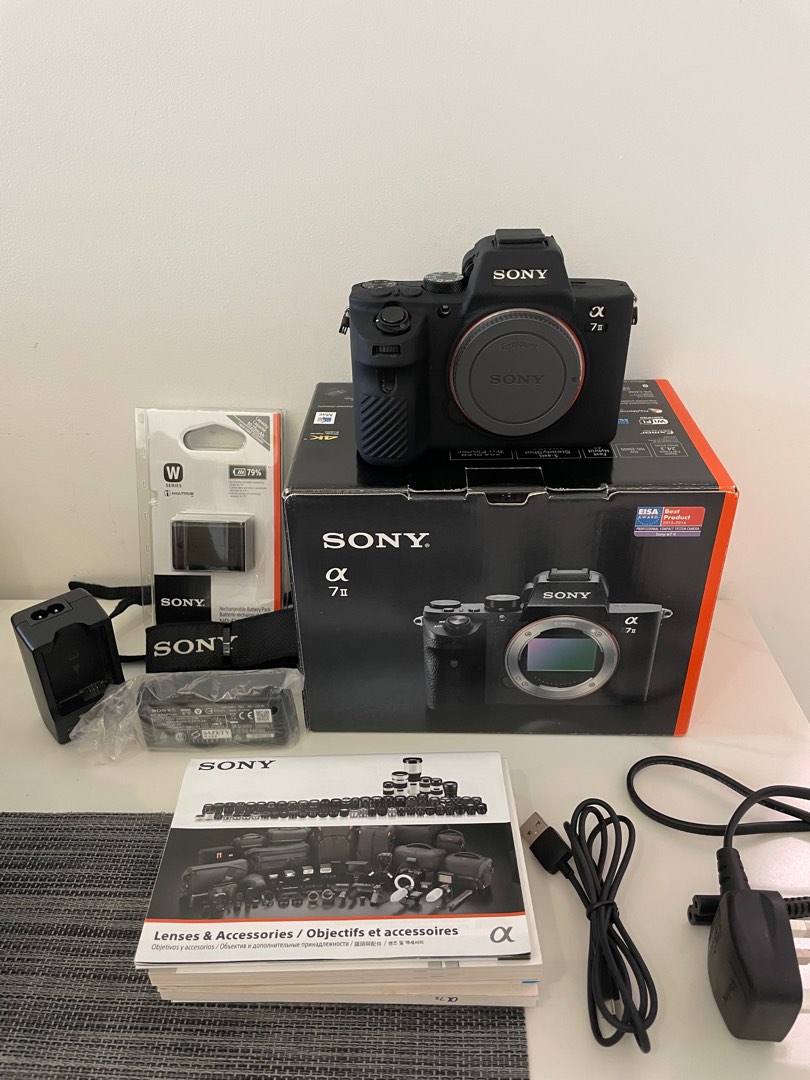 Sony A7ii / A72 Box Set + 2 Batts + Case, Photography, Cameras on Carousell