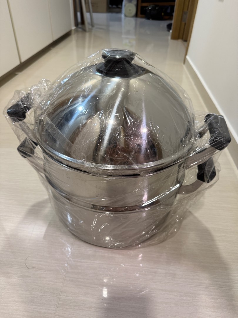 Stainless steel zebra steamer set, TV & Home Appliances, Kitchen ...