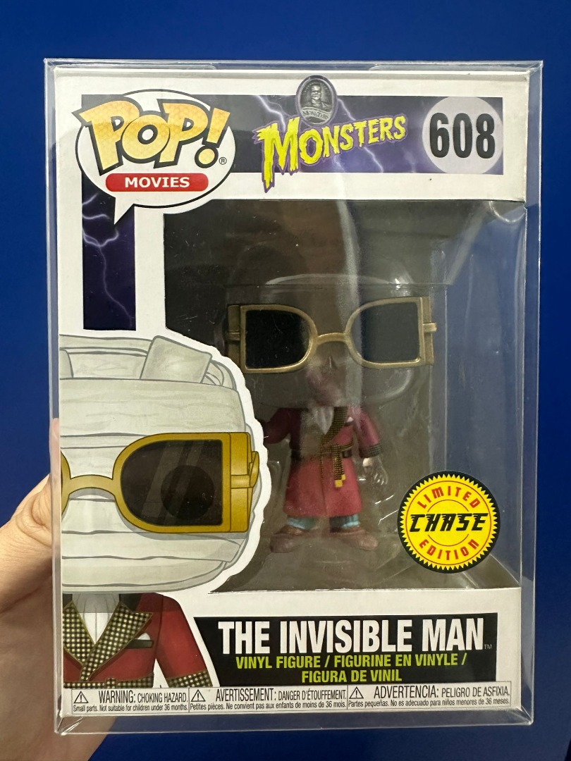 The Invisible Man chase #608 Funko Rare Vaulted Exclusive Monsters ...