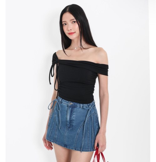 TOPAZETTE *TPZ* JENNIE DENIM SKORTS IN DARK WASH, Women's Fashion ...