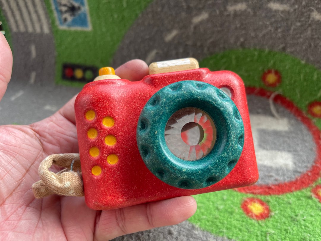 Vintage Plan Toys My First Camera Kaleidoscope made of wood No issue ...