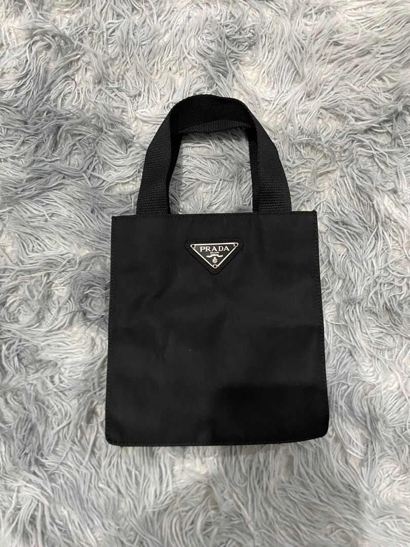 VINTAGE PRADA MINI TOTE BAG, Luxury, Bags & Wallets on Carousell