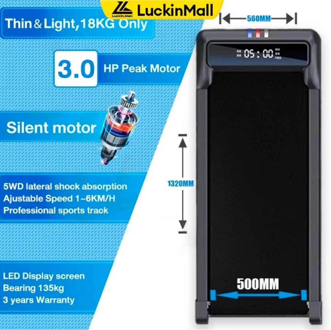 Walking threadmill Indoor, Sports Equipment, Exercise & Fitness, Cardio ...