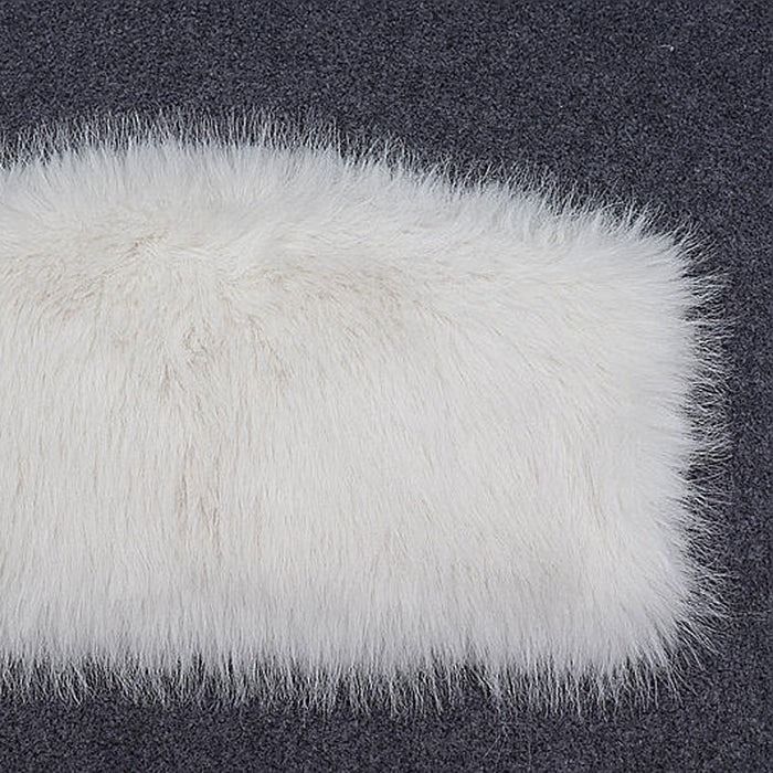 WHITE FURRY FUR TUBE TOP BACK ZIPPER PARTY CLUB VACATION BAGUIO JAPAN ...
