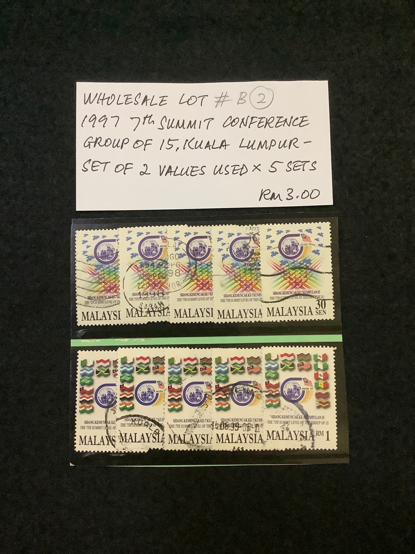 Wholesale Lot#B2 1997 7th Summit Conference Group Of 15, Kuala Lumpur ...