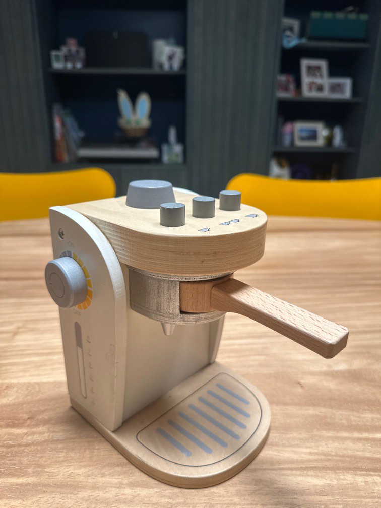 Wooden toy espresso machine, Hobbies & Toys, Toys & Games on Carousell
