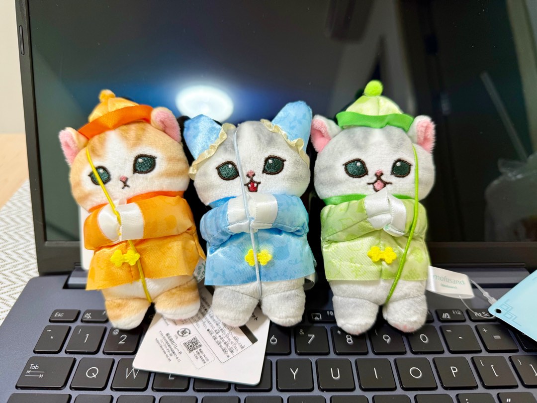 全新有牌 日本正版 Mofusand 細公仔 10cm 中國風 華服 旗袍 唐裝 景品公仔 掛飾 吊飾掛件 日版 from冒險樂園/Namco, 興趣及遊戲, 玩具 & 遊戲類 - Carousell