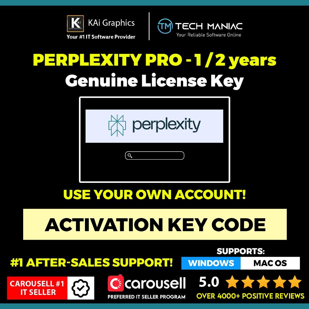 🎁 Perplexity Pro 1 / 2 Years (1-time payment only) Coupon Code license ...
