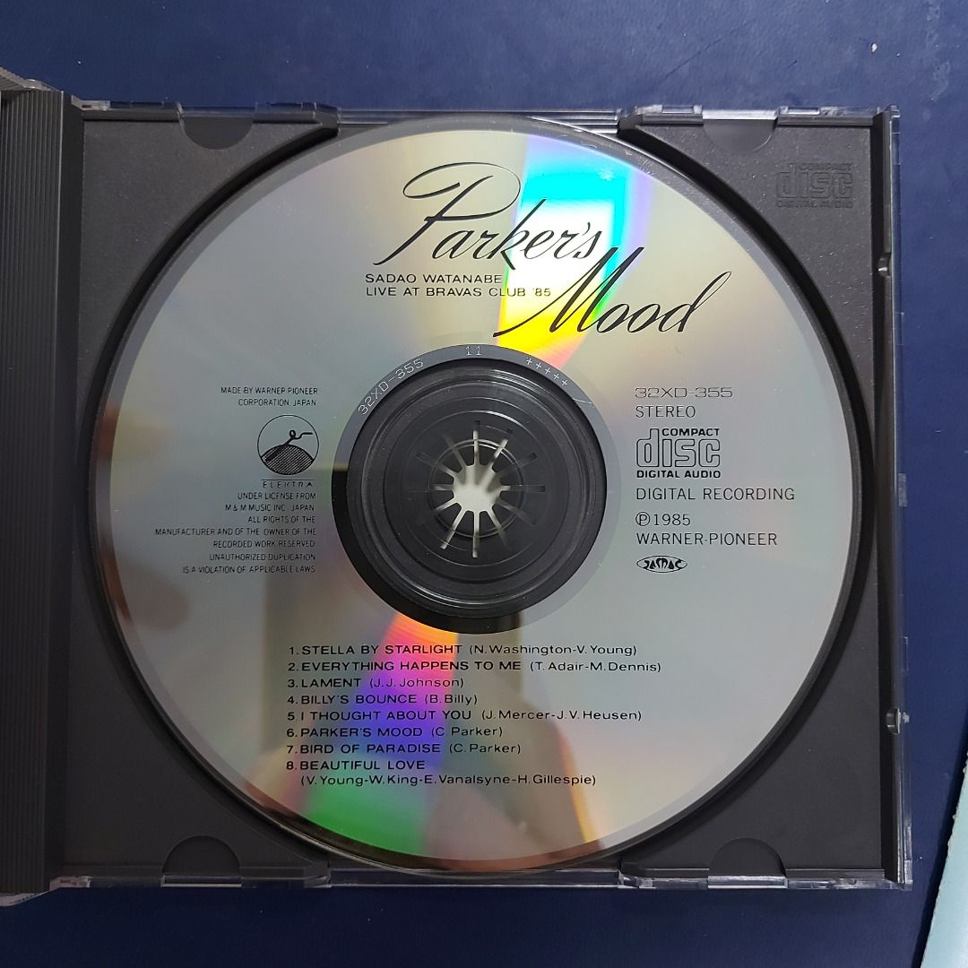 『膠側帶付』渡辺貞夫 sadao watanabe - LiVE at BRAVAS CLuB '85 精選 CD (85年 日本 11五"+" 頭版; 無 iFPi) 3200yen, 興趣 ...