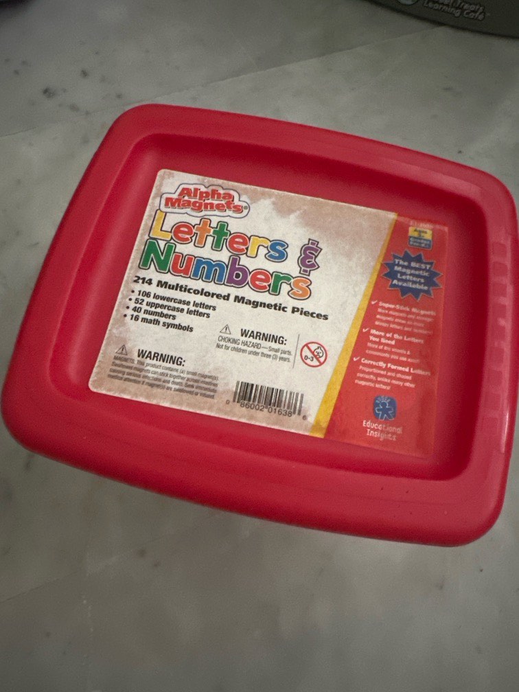 Alpha magnets letters and numbers, Hobbies & Toys, Toys & Games on ...