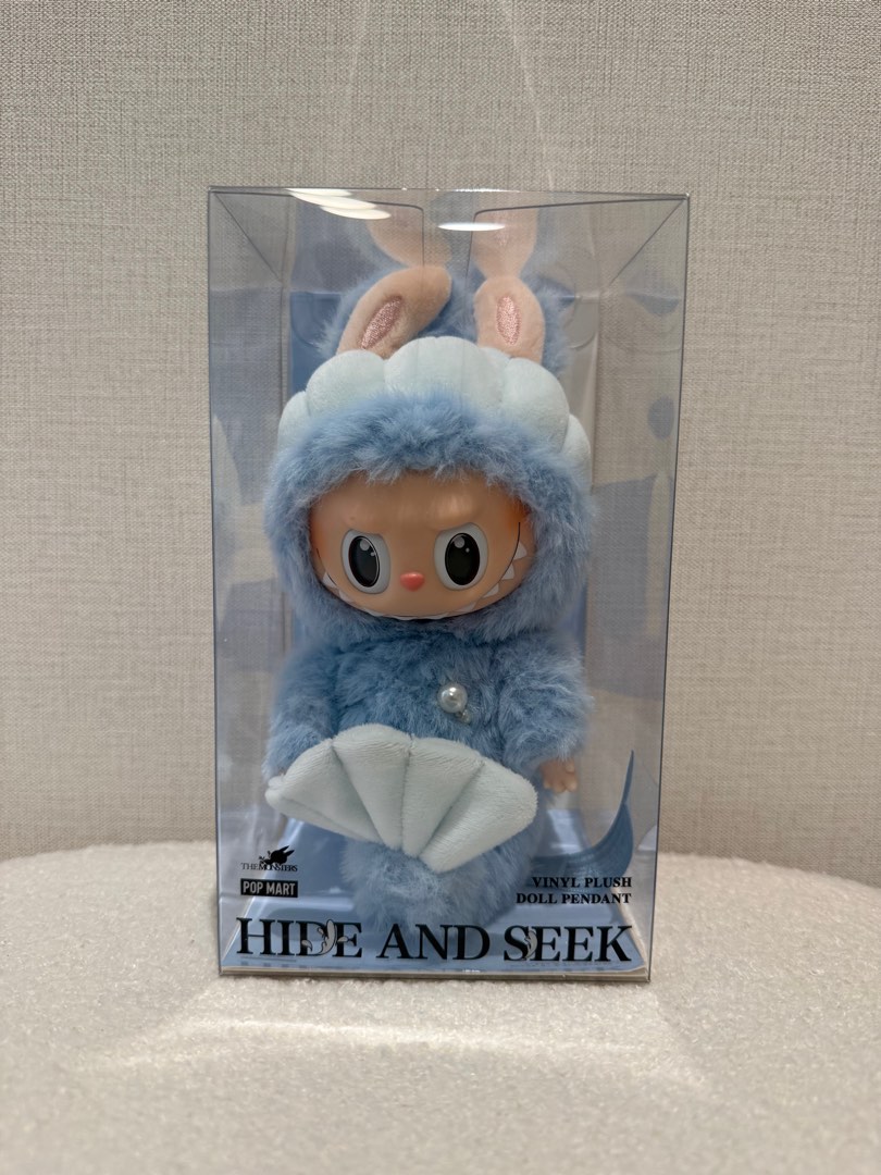 BN blue tag merbubu labubu hide and seeek vinyl plush doll pendent ...