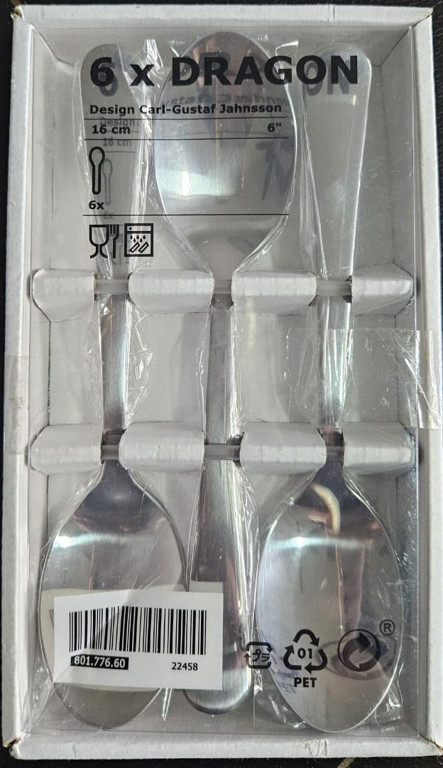 (BRAND NEW) DRAGON 6-piece Stainless Steel cutlery set by IKEA ...