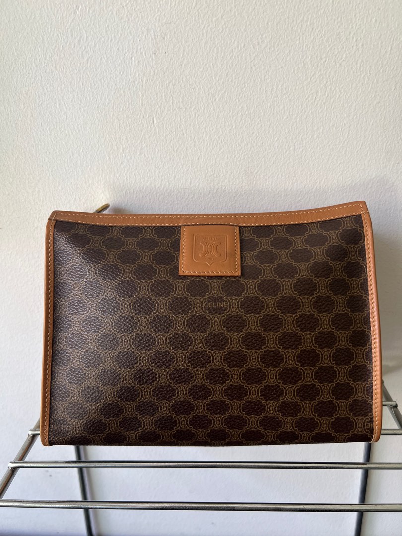 Celine Macadam Pouch/Vanity Pouch, Luxury, Bags & Wallets on Carousell