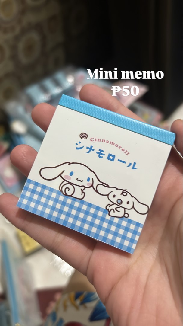 Cinnamoroll mini square memo, Hobbies & Toys, Stationary & Craft ...