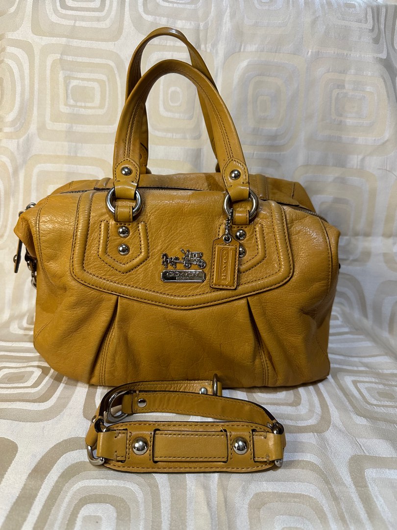 Coach Small Leather 2 way bag, Luxury, Bags & Wallets on Carousell