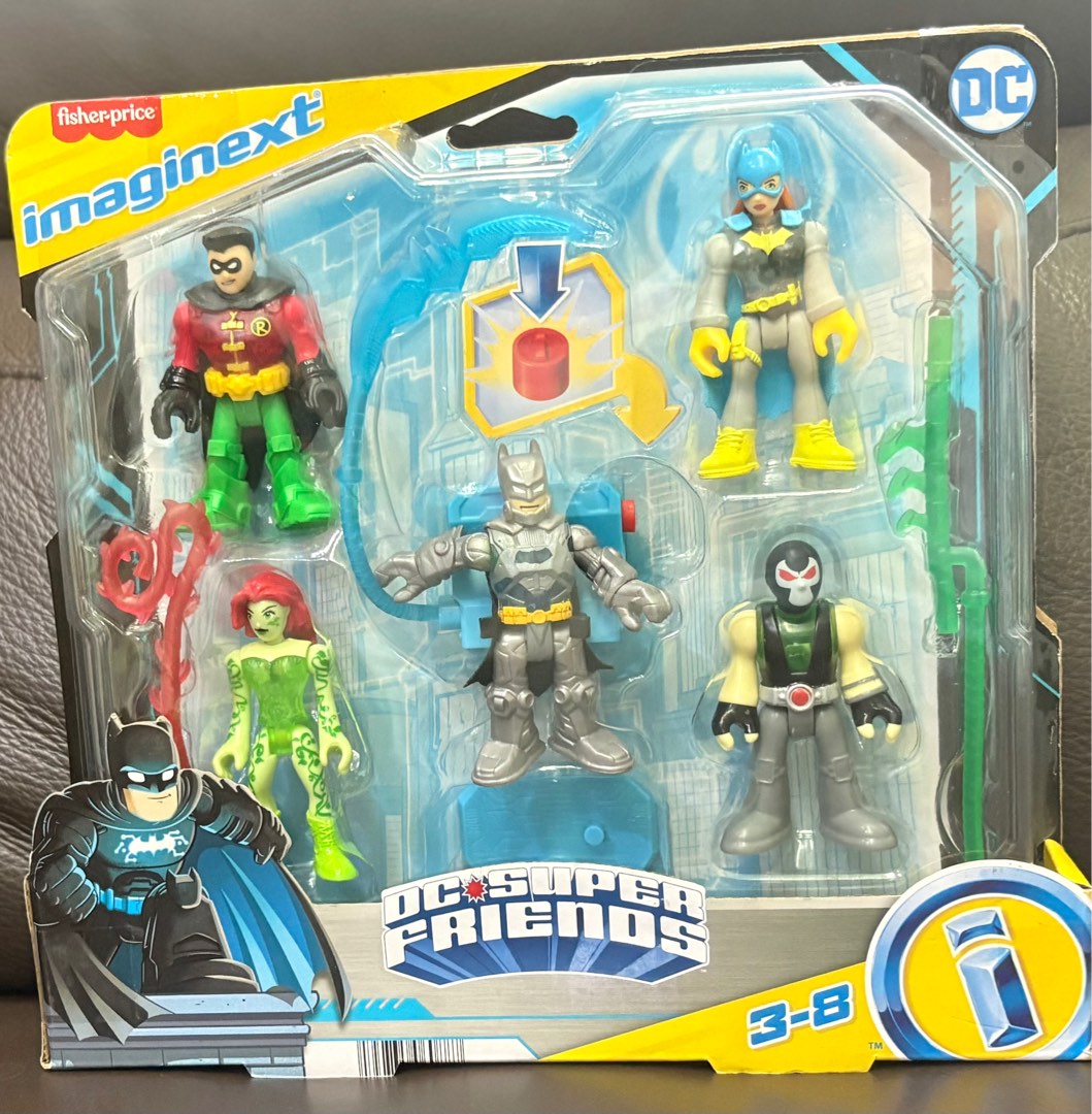 DC Super Friends Fisher-Price Imaginext Batman Battle Multipack Figure ...