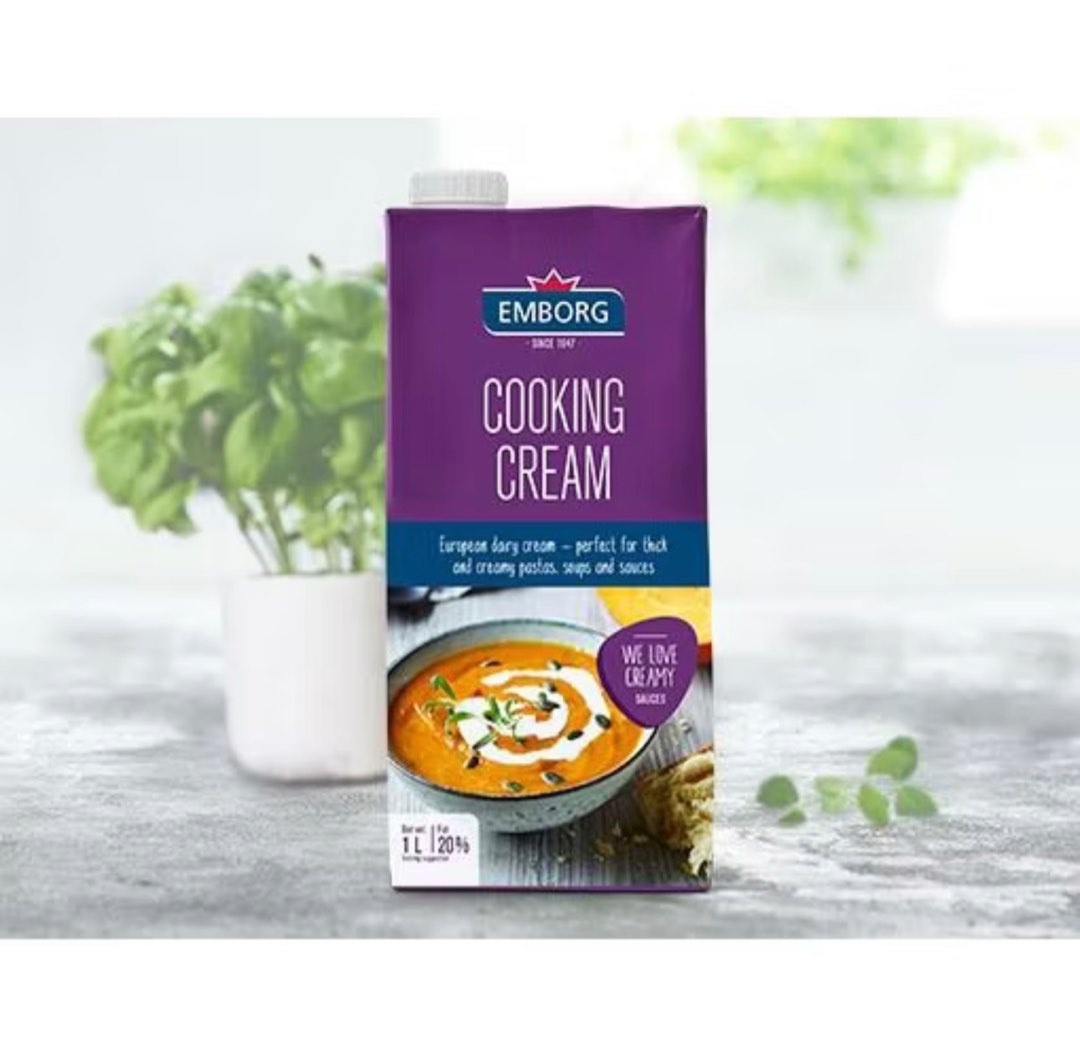 Embrog Cooking Cream 1L x 3, Food & Drinks, Chilled & Frozen Food on ...