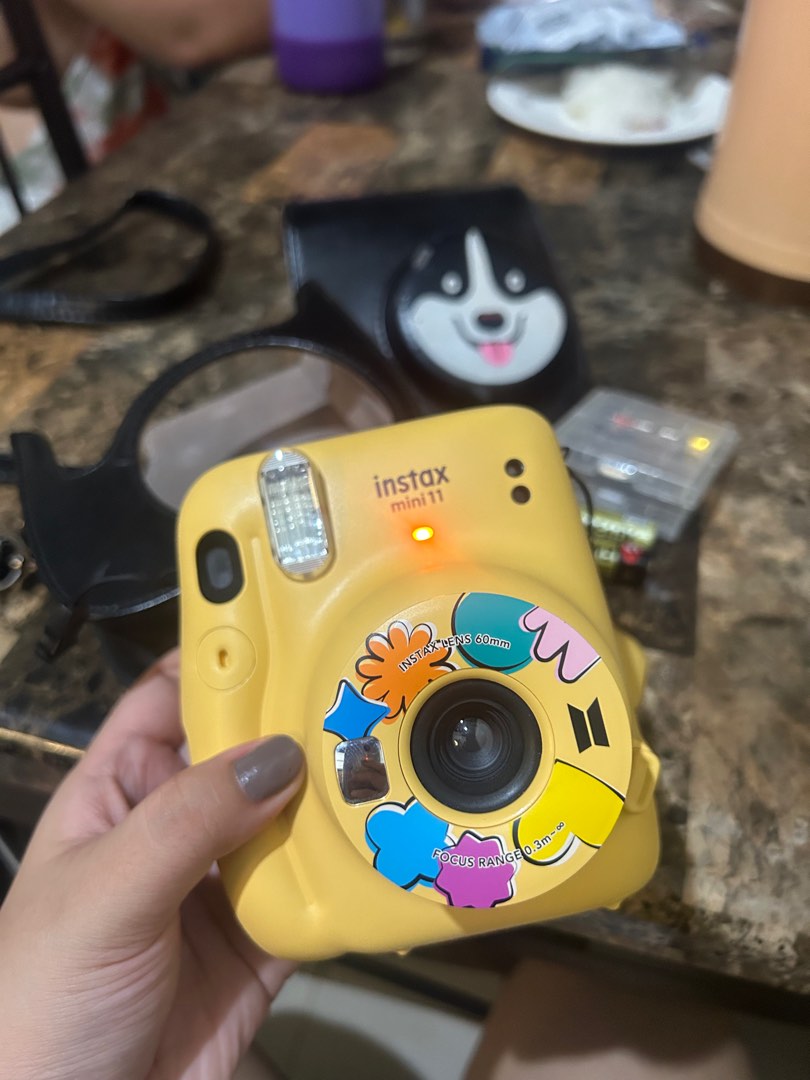 FUJIFILM BTS BUTTER INSTAX MINI 11, Photography, Cameras on Carousell
