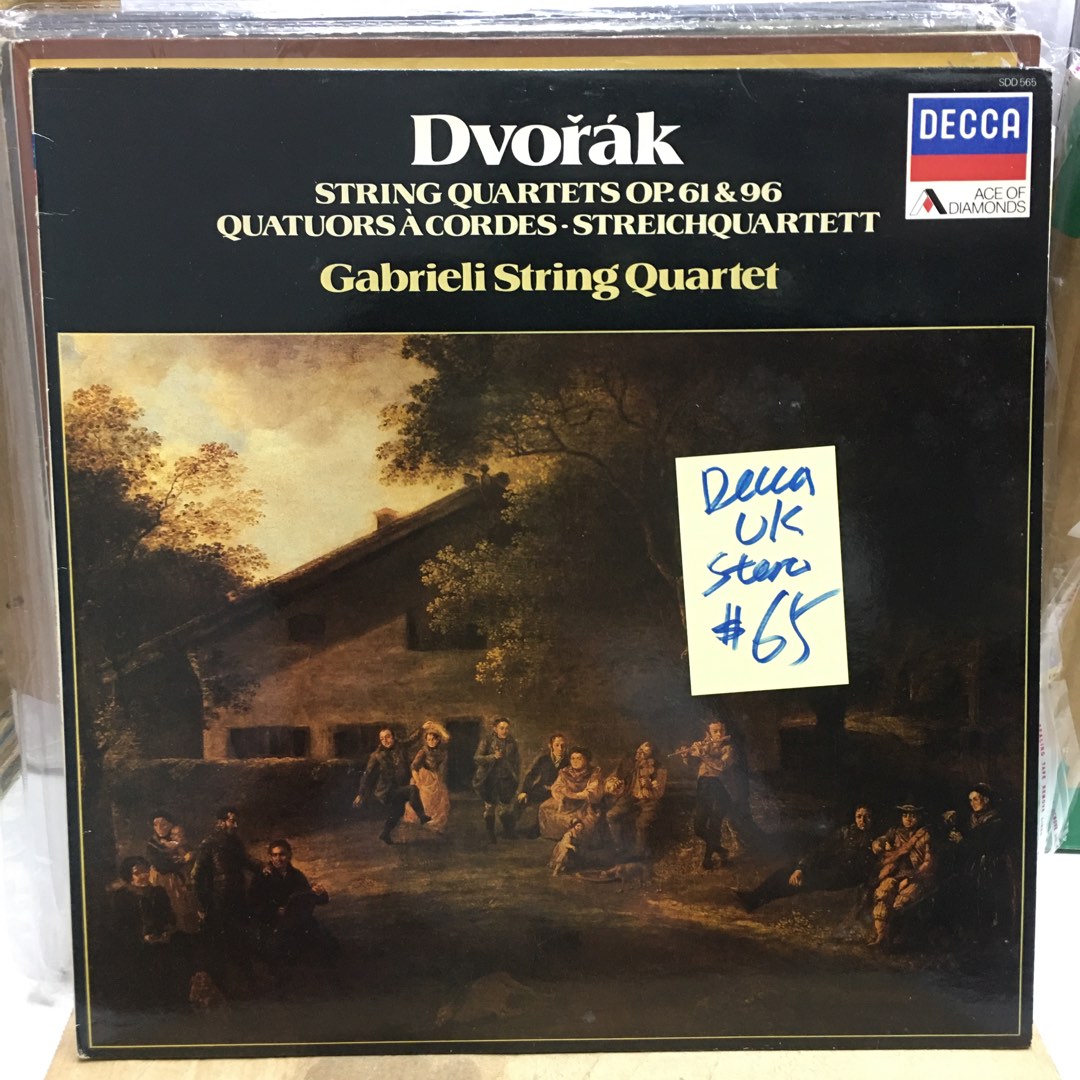 Gabrieli String Quartet, Dvorak String Quartets Op 61 & 96, Decca UK 黑膠唱片，英國版 / classical LP, 興趣 ...