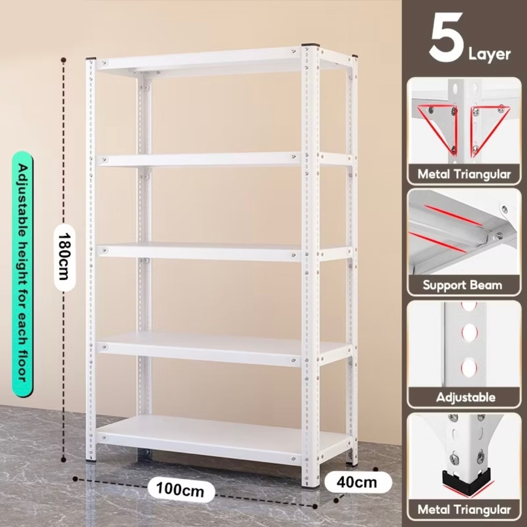 Heavy Duty Metal Rack | Multilayered Adjustable Storage Rack | Garage Workshop Storage Shelf ...