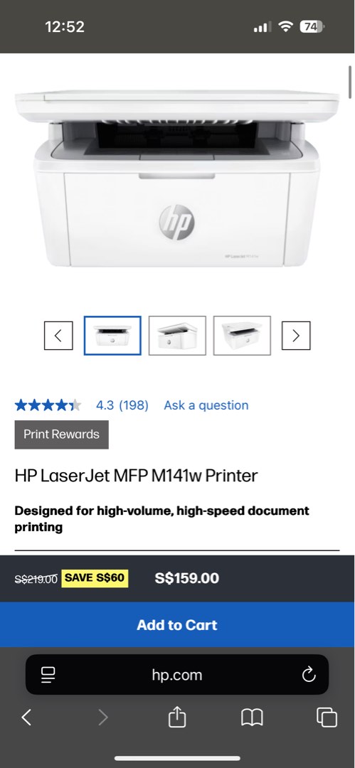 HP LaserJet M141w, Computers & Tech, Printers, Scanners & Copiers on ...