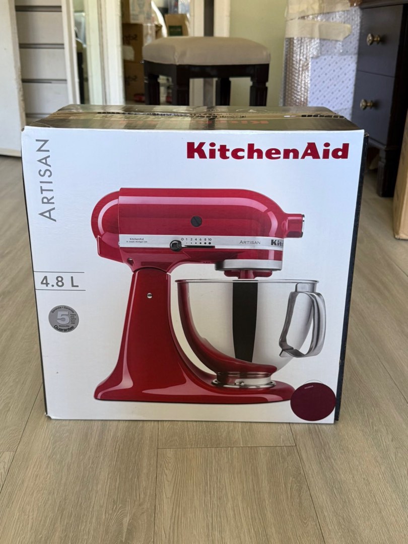 KitchenAid 4.8L Artisan Tilt Head Stand Mixer 220v Bordeaux, TV & Home ...