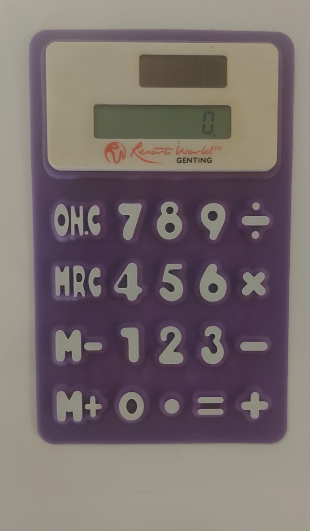 Magnetic Fridge Calculator Resort World Genting, Hobbies & Toys ...