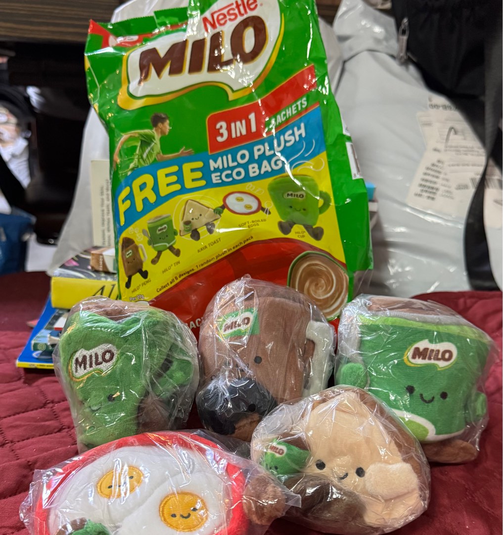 Milo Sachets or 75th Anniversary Breakfast Plushie, Food & Drinks ...