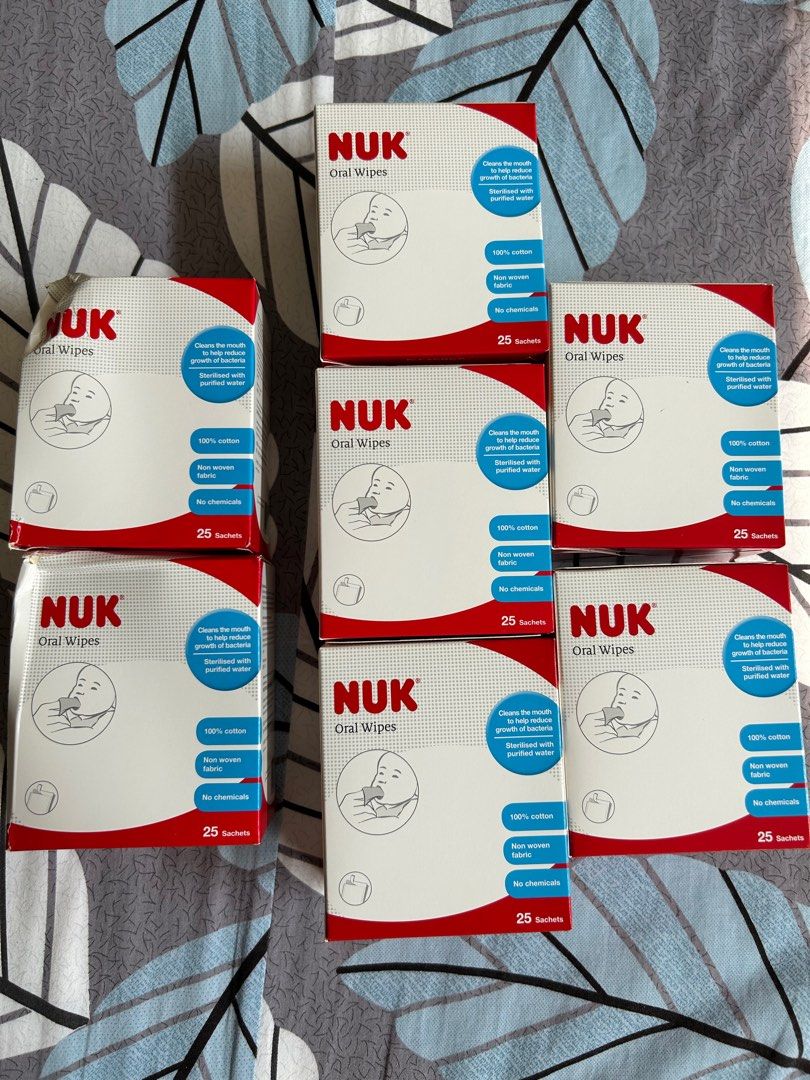 NUK Oral Wipes, expired 02/2026, Babies & Kids, Bathing & Changing ...